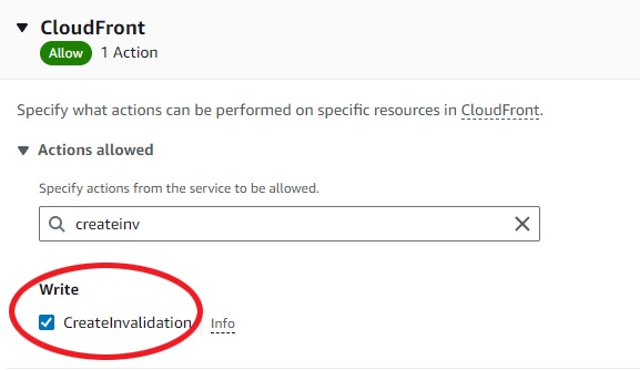 The easiest way to create an invalidation in the Amazon AWS CloudFront API